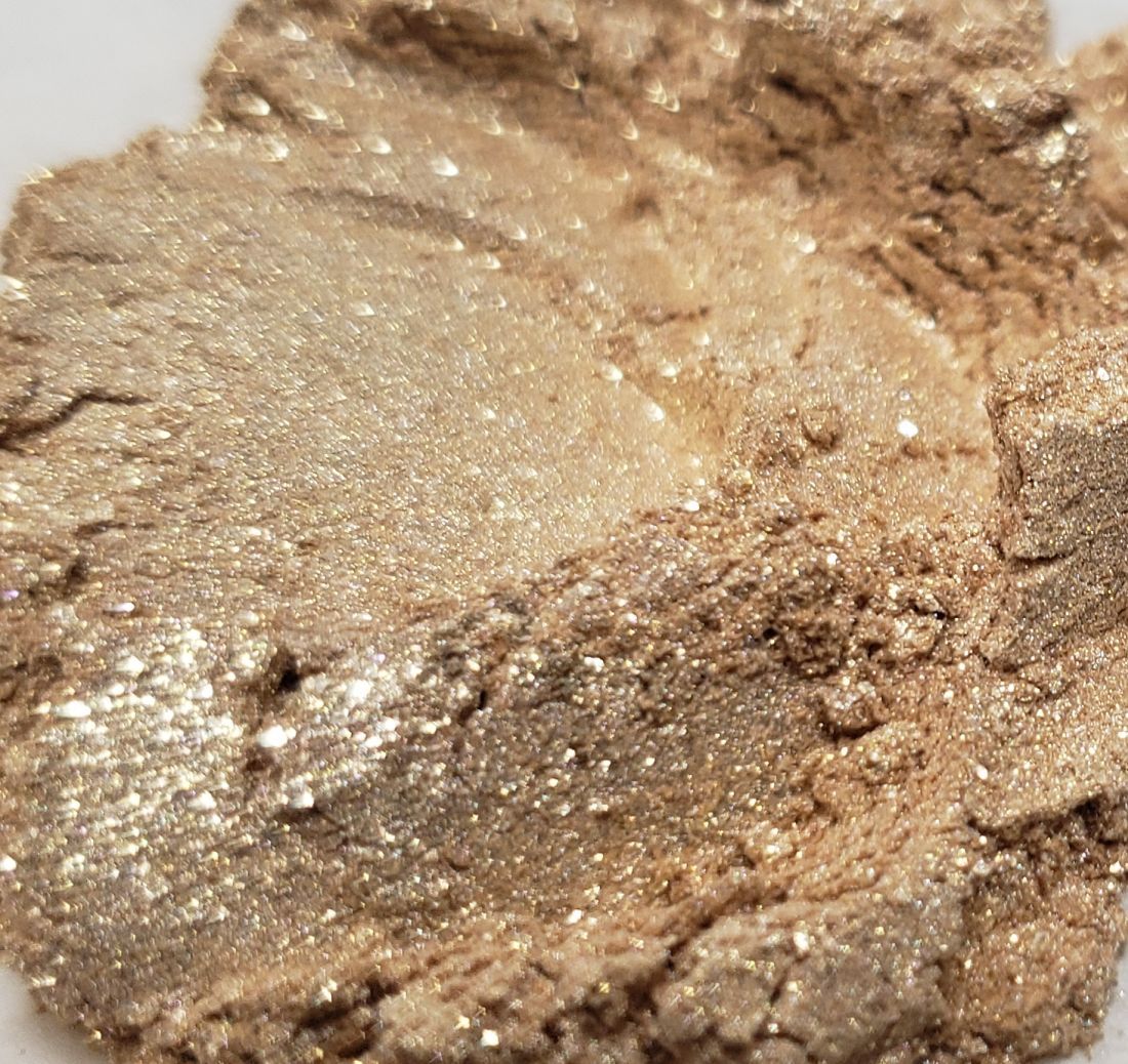 Custom Paint with Sand Gold Geode Pearl Mica Pigment. - Vintage Paint