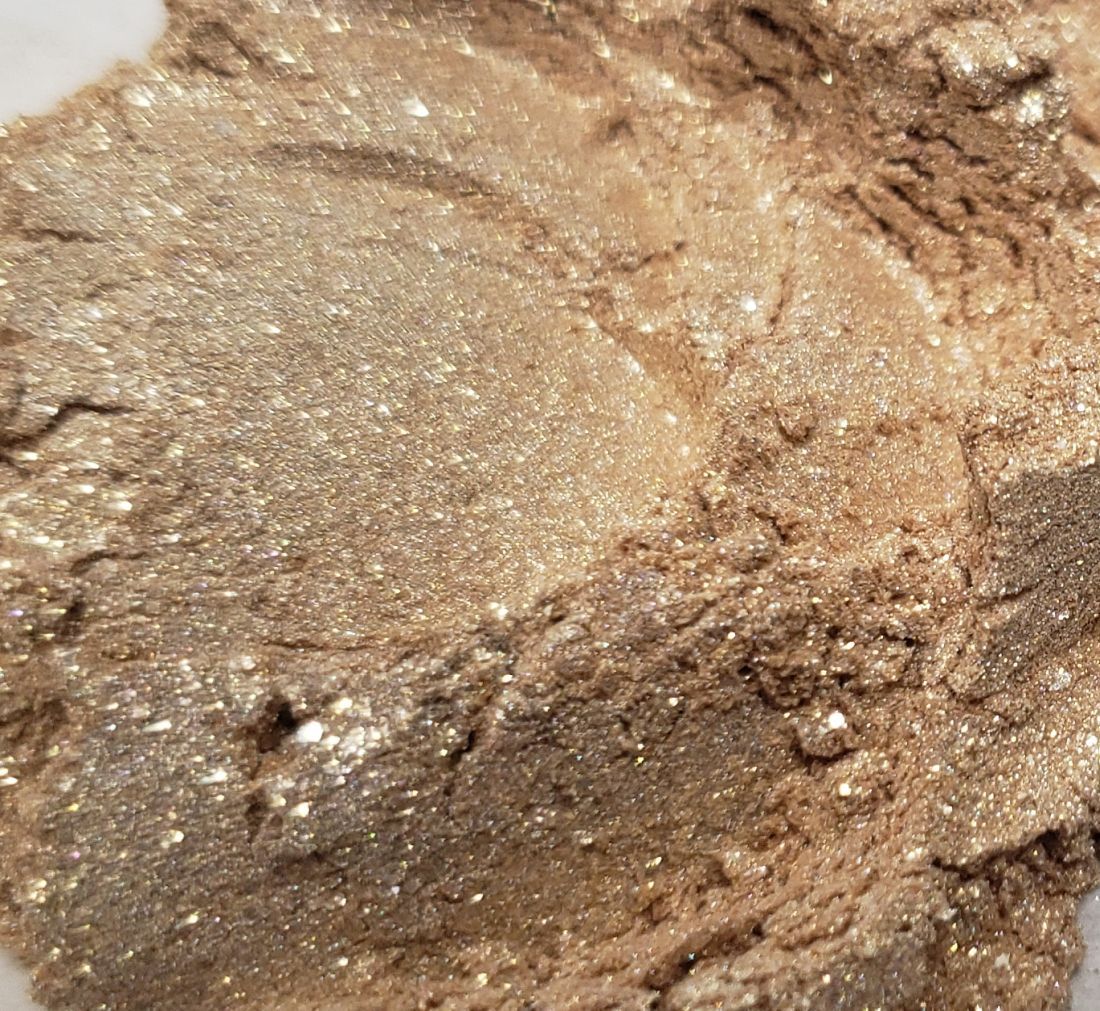 Custom Paint with Sand Gold Geode Pearl Mica Pigment. - Vintage Paint